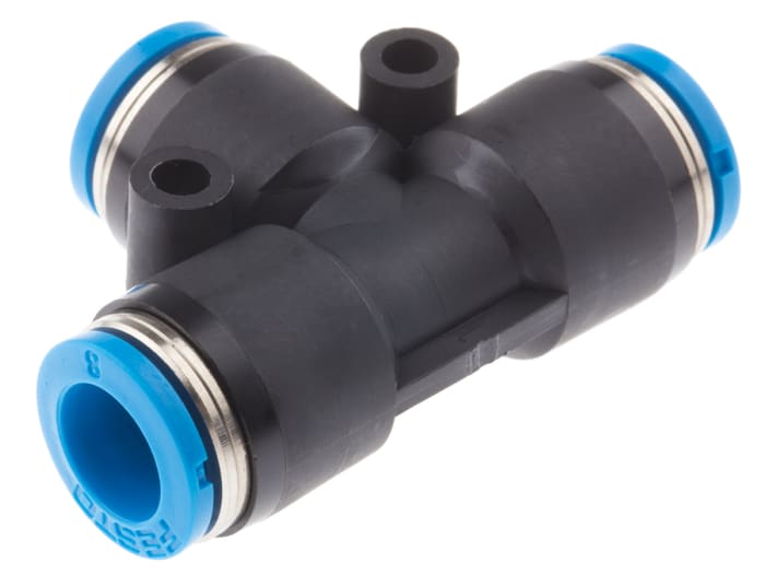 QST-8 Festo | Festo QST Series Tee Tube-to-Tube Adaptor Push In 8 mm ...