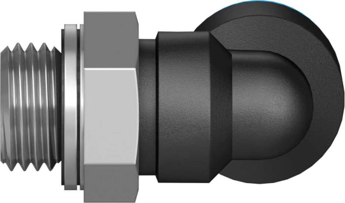 QSL-G1/4-10 Festo | Festo QS Series Elbow Threaded Adaptor, G 1/4 Male to Push In 10 mm ...