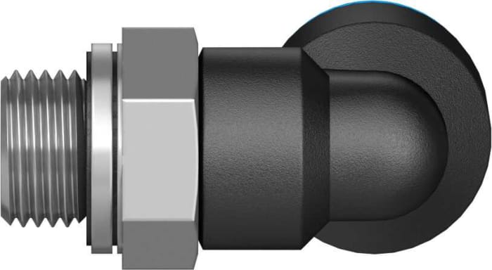 QSL-G1/8-8 Festo | Festo QS Series Elbow Threaded Adaptor, G 1/8 Male to Push In 8 mm, Threaded ...