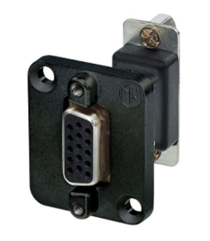 NADB15FF-B Neutrik | Neutrik D-Sub Adapter 15-Way D-Sub to Female ...