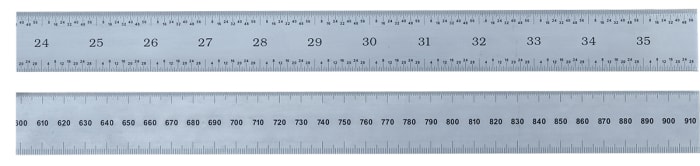 RS PRO | RS PRO 900mm Steel Imperial, Metric Ruler, With UKAS ...