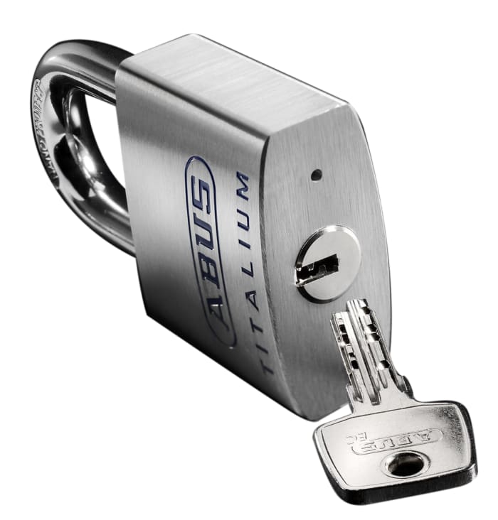 70879 ABUS | ABUS Key Weatherproof Titanium Safety Padlock, 11mm ...