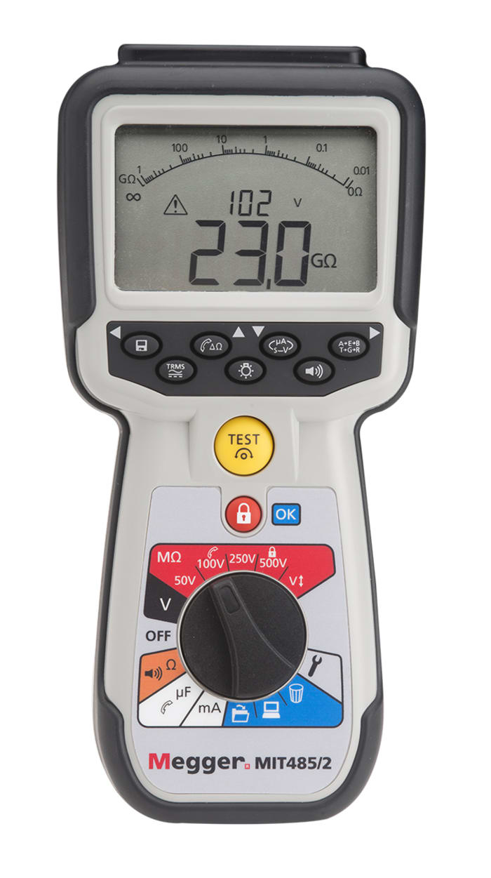 1004-742 Megger | Megger MIT485 Insulation Tester, 50V Min, 500V Max ...