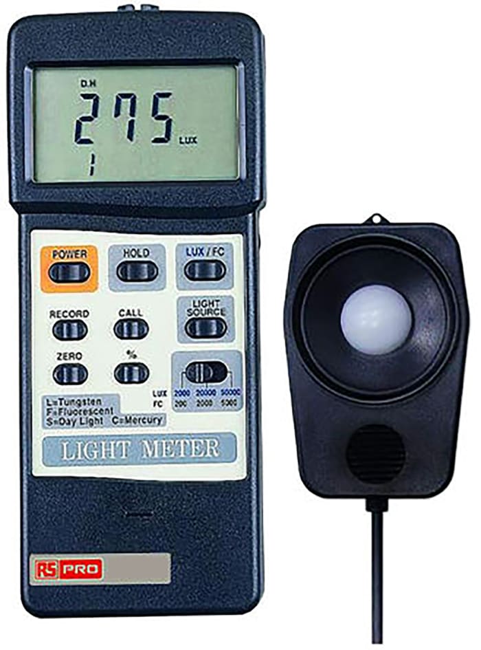 RS PRO | RS PRO Light Meter, With RS Calibration | 123-8792 | RS Components