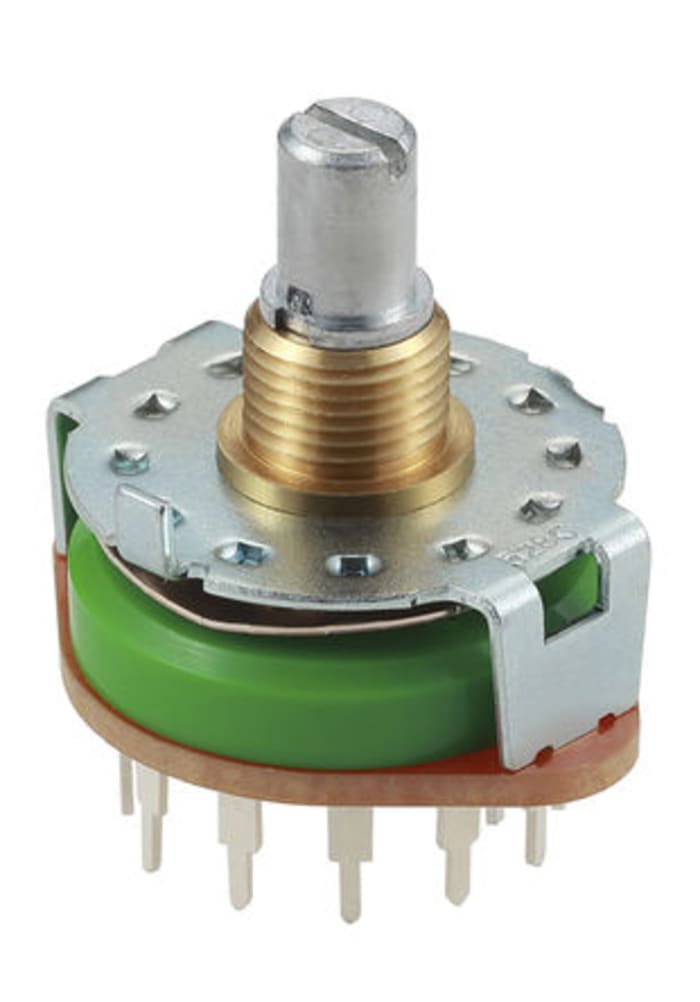 SRRM1C6200 Alps Alpine | Alps Alpine, 12 Position SP12T Rotary Switch ...