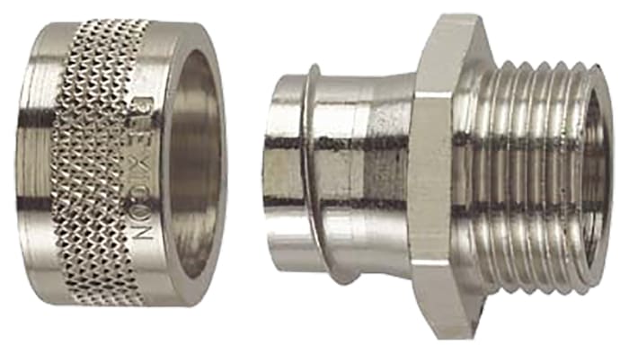 FSU75-M75-M Flexicon | Flexicon Fixed External Thread Fitting, Conduit ...