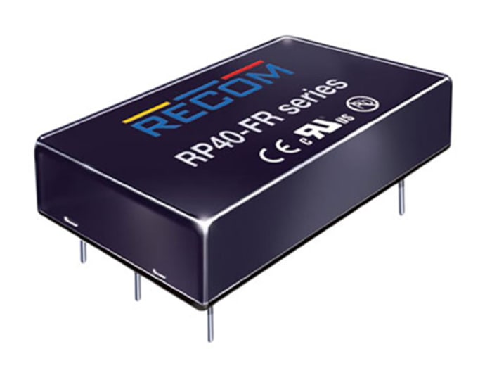 RP40-11015SFR/P Recom | Recom RP40-FR DC-DC Converter, 15V dc/ 2.67A ...
