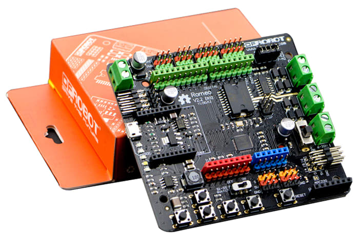 DFR0225 DFRobot | DFRobot Romeo V2, Arduino Compatible Board | 124-4690 ... DFR0225 DFRobot | DFRobot Romeo V2, Arduino Compatible Board | 124-4690 ...