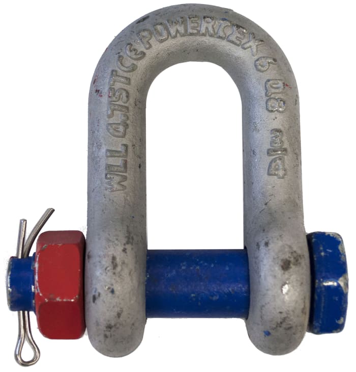 RS PRO | RS PRO D-Shackle, Alloy Steel, 4.75t | 124-4823 | RS
