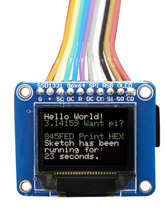 684 ADAFRUIT INDUSTRIES | Adafruit 684, mini color OLED 0.96in OLED ...