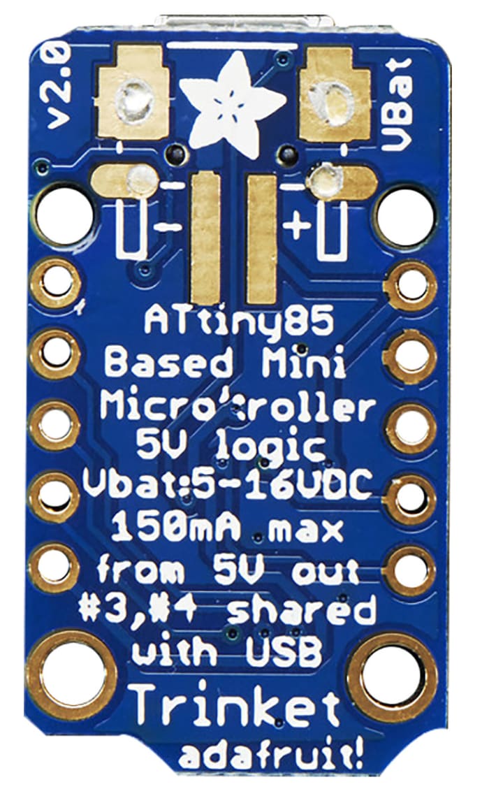 1501 ADAFRUIT INDUSTRIES | ADAFRUIT INDUSTRIES TRINKET 5V MCU ...