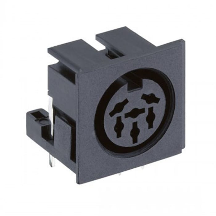 0105 06 Lumberg | Lumberg, 0105 6 Pole Right Angle Standard DIN Socket ...