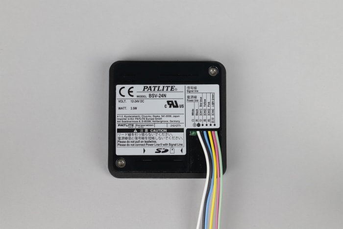 BSV-24P-D Patlite | Patlite BSV 24 Series Panel Mount Voice Annunciator, 12 → 24 V dc, 87dB at 1 ...