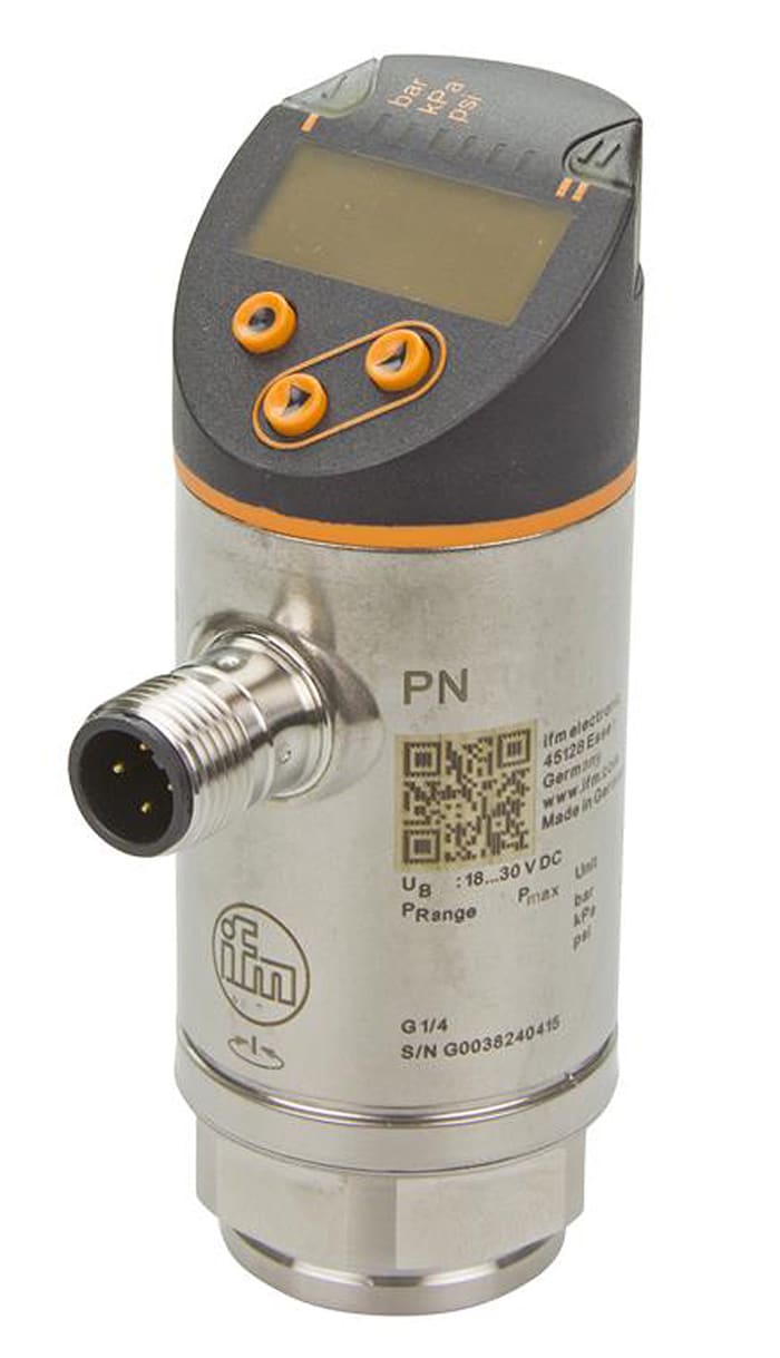 PN2571 ifm electronic | ifm electronic Pressure Sensor, 0bar Min, 250bar Max, Analogue + PNP-NO ...