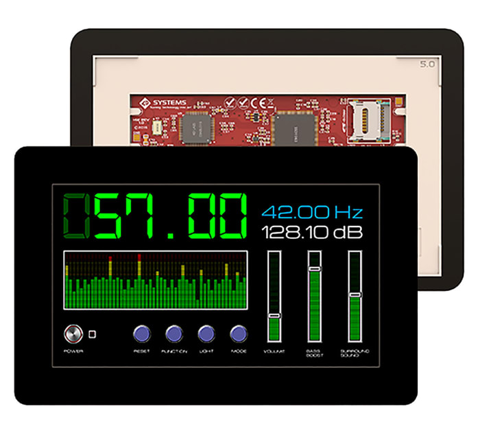gen4-uLCD-70DCT-CLB 4D Systems | Display LCD color TFT táctil capacitivo 4D Systems gen4 de 7plg ...