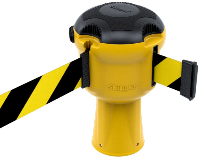Skipper01-YBY Skipper | Skipper Black & Yellow Retractable Barrier, 9m, Yellow/Black Tape | 126 ...