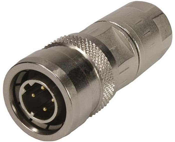 21038811430 HARTING | Conector circular HARTING hembra de 4 vías macho ...