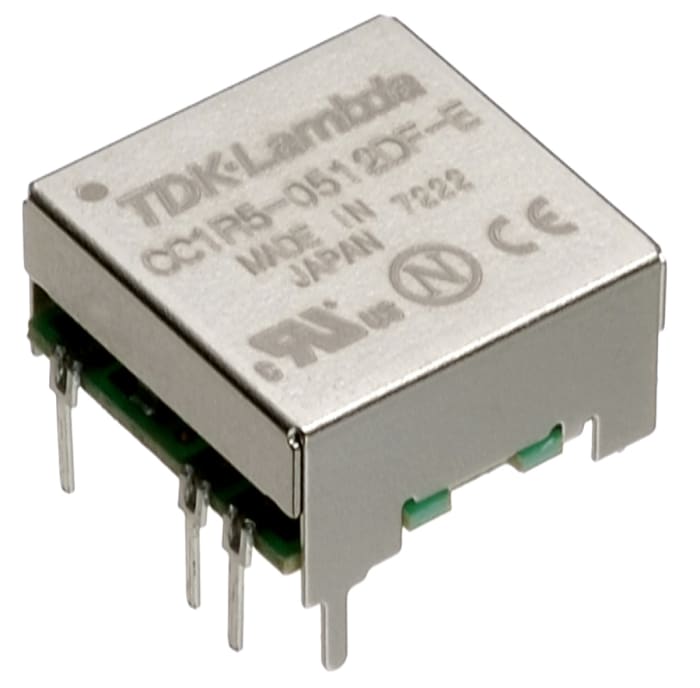 CC1R5-2405SF-E TDK-Lambda | TDK-Lambda CC-E DC-DC Converter, 5V dc/ 300mA Output, 18 → 36 V dc ...