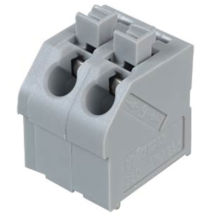 250-502 Wago | Wago 250 Series PCB Terminal Strip, 2-Pole, Female, 2 ...