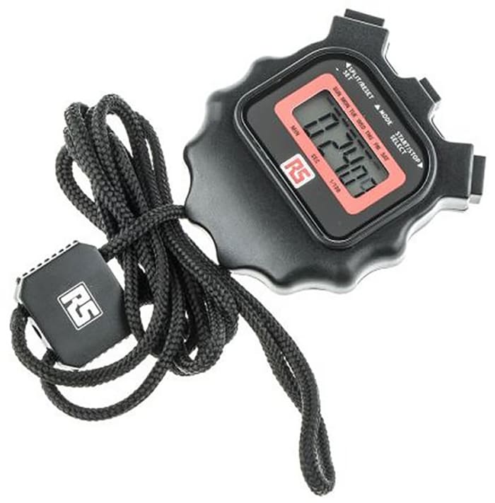 RS PRO | RS PRO Black Digital Pocket Stopwatch 24 h 40 min 1 s, With RS ...