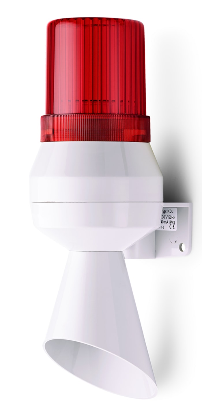 710112113 AUER Signal | AUER Signal KLL Series Red Sounder Beacon, 230 ...