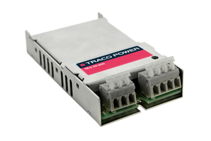TEQ 20-4815WIR TRACOPOWER | TRACOPOWER TEQ 20WIR DC-DC Converter, 24V dc/ 833mA Output, 18 → 75 ...