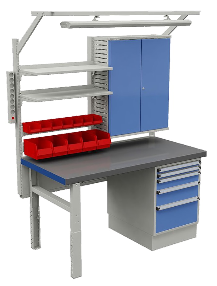 C13041316 Treston | Treston C13041316 Steel Workbench, Adjustable ...