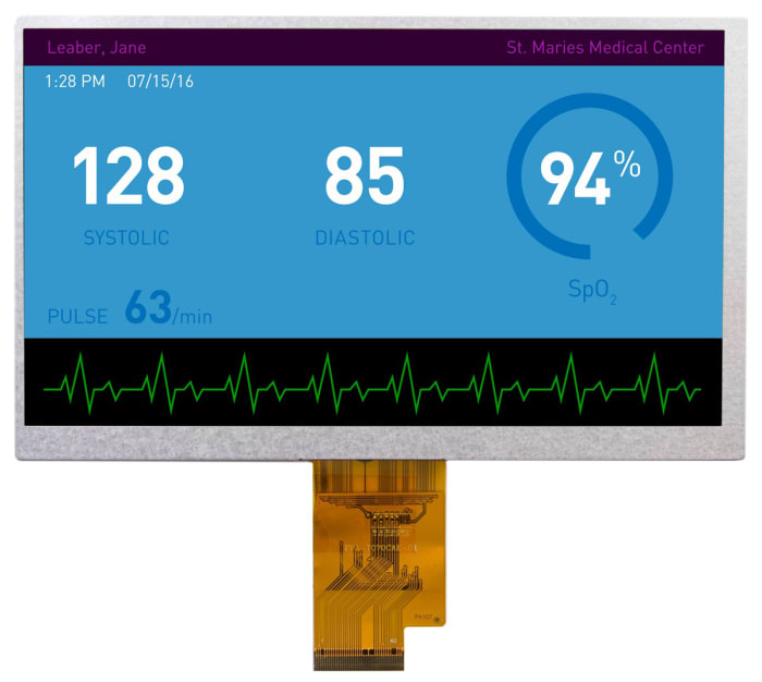 DT070BTFT Displaytech | Display LCD color TFT Displaytech de 7plg, 1024 ...