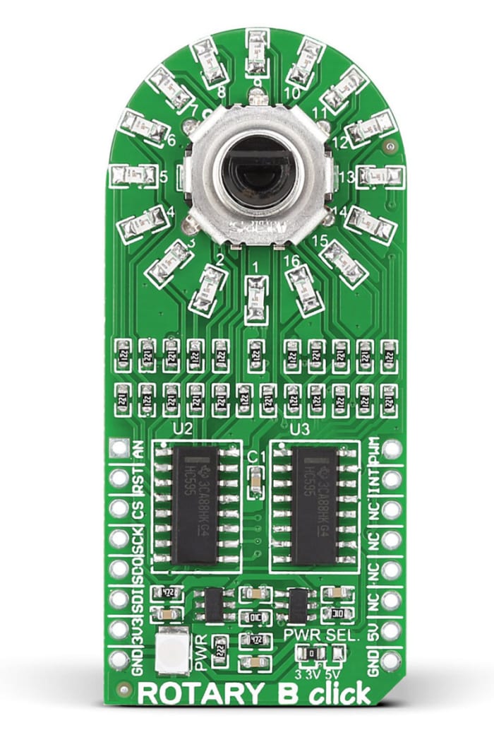 Mikroe 1824 Mikroelektronika Mikroelektronika Rotary B Mikrobus Click Board For Ec12d 136