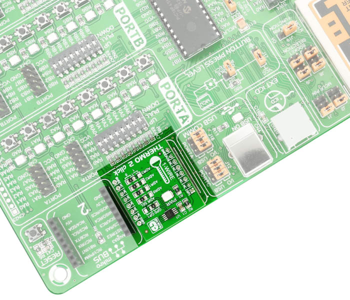 MIKROE-1840 MikroElektronika | MikroElektronika Thermo 2 Click Temperature Sensor mikroBus Click ...