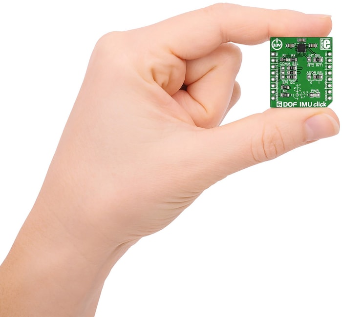 MIKROE-1941 MikroElektronika | MikroElektronika 6DOF IMU Click Inertial Measurement Unit (IMU ...