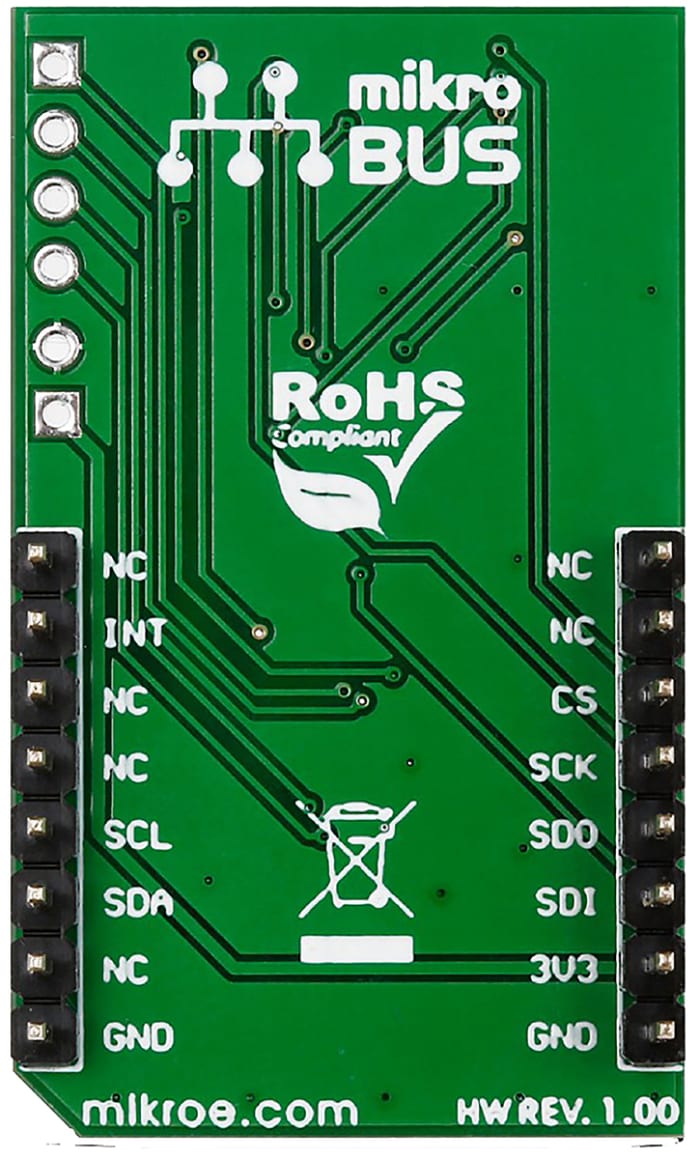 MIKROE-2337 MikroElektronika | MikroElektronika 6DOF IMU 2 Click Inertial Measurement Unit (IMU ...