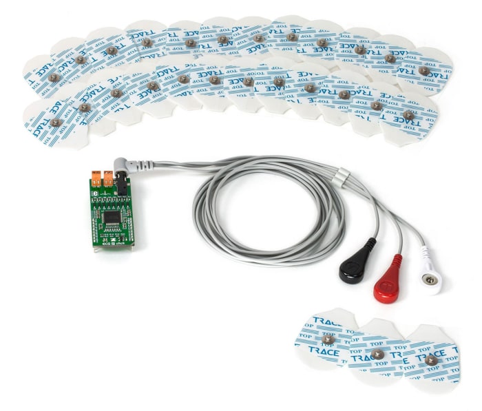 MIKROE-2508 MikroElektronika | MikroElektronika ECG 2 click bundle Heart Rate Sensor mikroBus ...