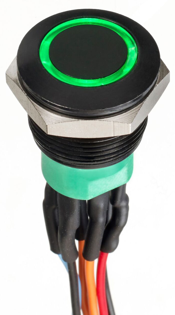 AV9V22F1020870K APEM | APEM Illuminated Push Button Switch, Momentary ...