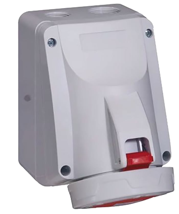 5 555 59 Legrand | Legrand IP67 Red Wall Mount 3P + N + E Right Angle ...