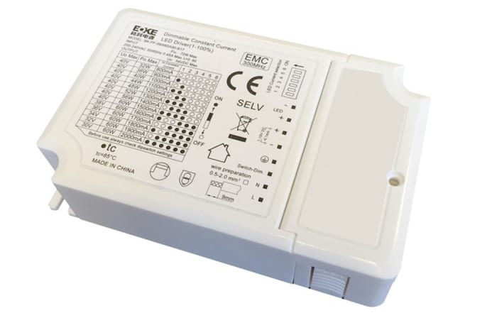 RS PRO | RS PRO LED Driver, 56W Output, 2A Output Dimmable | 136-3572 | RS