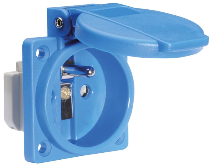 71118 Bals | Bals IP54 Blue Panel Mount 2P + E Industrial Power Socket ...