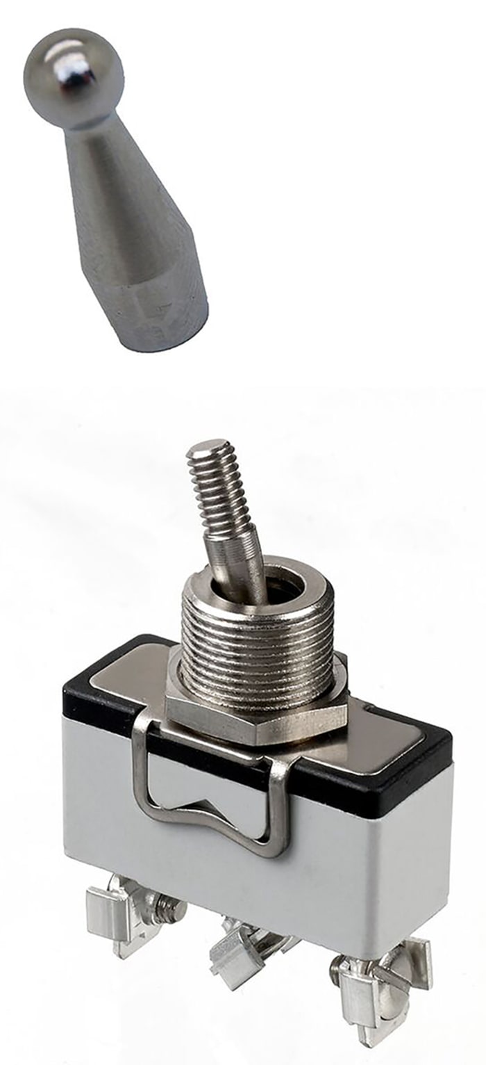 636H/X2330 APEM | APEM Toggle Switch, Panel Mount, On-On, SPDT, Screw ...