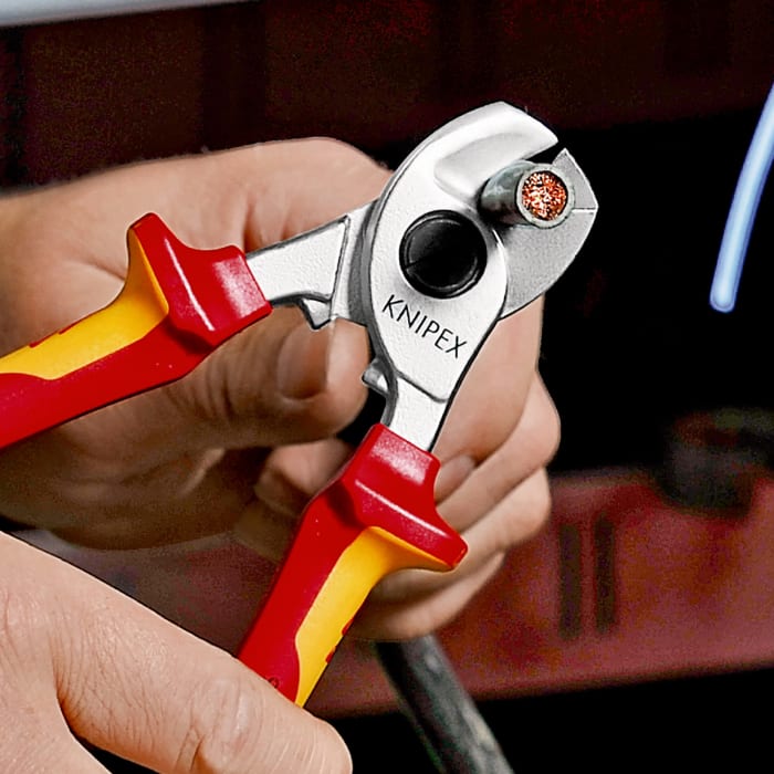 95 16 165 T Knipex | Knipex Knipex VDE/1000V Approved Flush Cable Shear ...