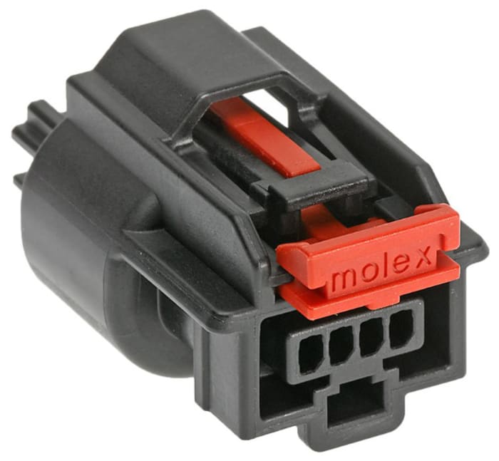 34967-4001 Molex | Molex, Mini50 Sealed Automotive Connector Socket Black Cable Mount 4 Way ...