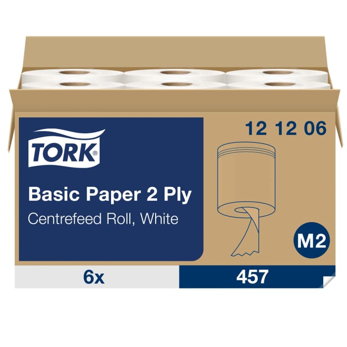 121206 Tork | Tork Centrefeed roll Rolled White Paper Towel, 160 m x ...