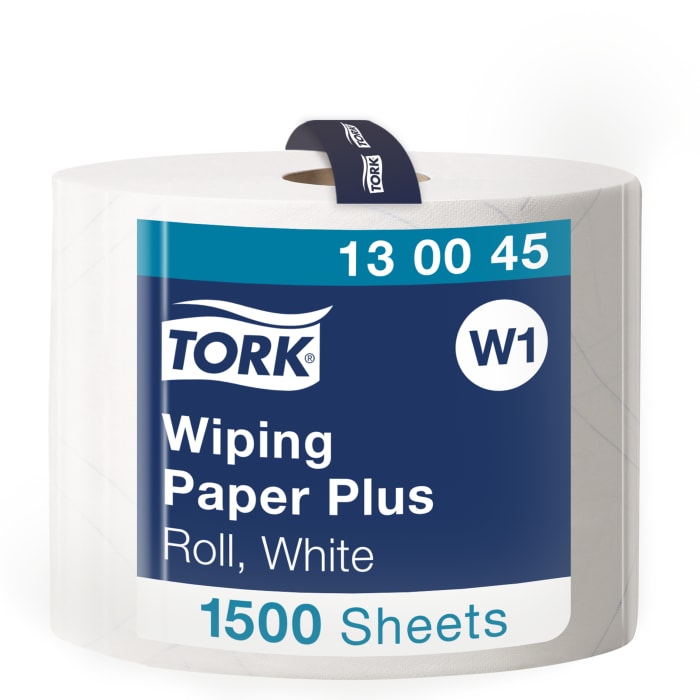 130045 Tork | Tork Wiping Paper Plus Rolled White Paper Towel, 510 m x ...