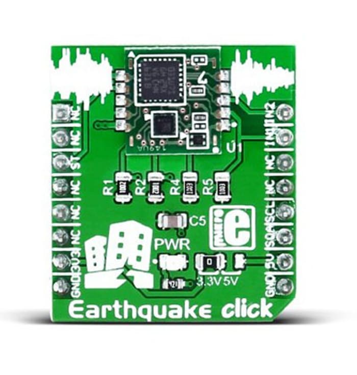 MIKROE-2561 MikroElektronika | MikroElektronika Earthquake Click Vibration Sensor mikroBus Click ...