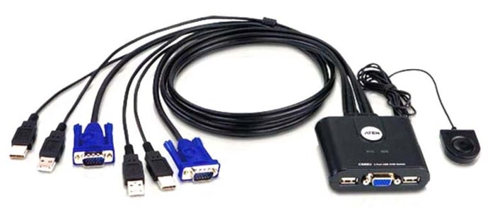 CS22U Aten | Aten 2 Port USB VGA KVM Switch, 2048 x 1536 Maximum ...