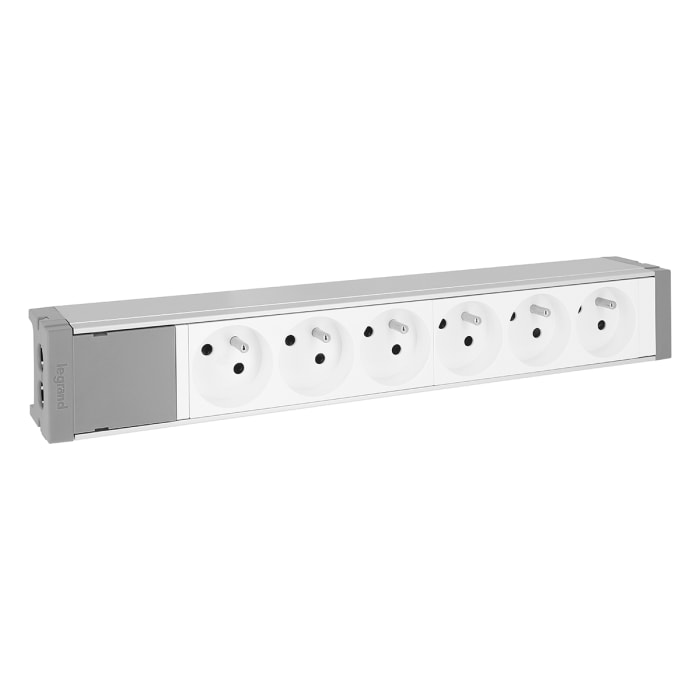 0 734 02 Legrand | Legrand NF Socket 6 Gang Trailing Socket, No, 16A ...
