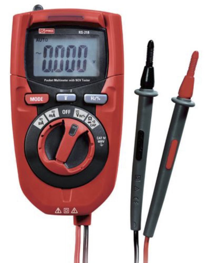 RS PRO | RS PRO RS-218 Handheld Digital Multimeter, True RMS, 200mA ac ...