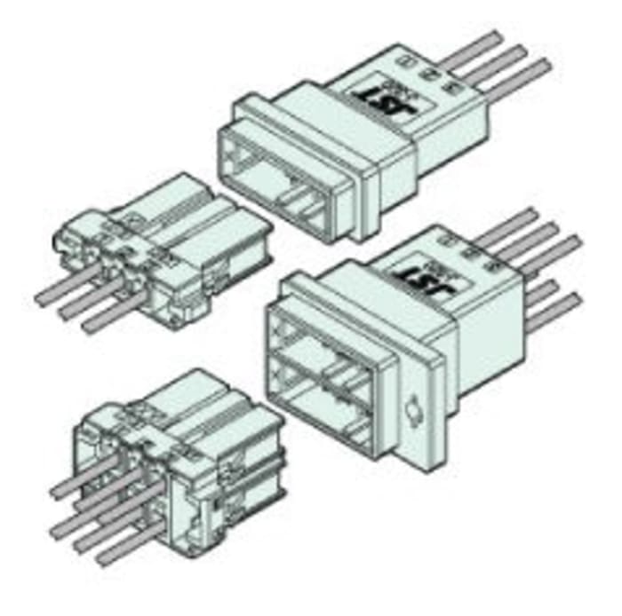 F32FSS-02V-KX JST | JST, F32 Male Connector Housing, 5.08mm Pitch, 2 Way, 1 Row | 161-3251 | RS