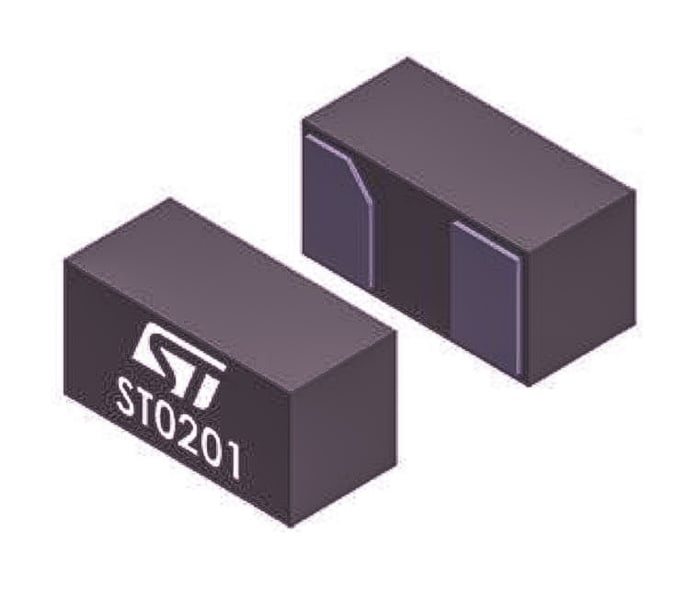 ESDZV5-1BF4 STMicroelectronics | STMicroelectronics ESDZV5-1BF4, Bi-Directional TVS Diode, 70W ...