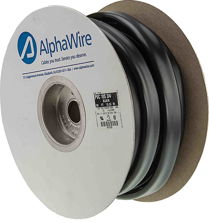 P10511 BK005 Alpha Wire | Funda de cable Alpha Wire FIT Wire Management ...
