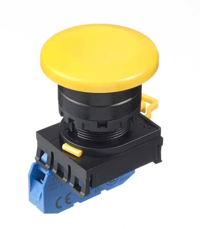 YW1B-M4E10Y Idec | Idec YW Series Illuminated Push Button Complete Unit ...